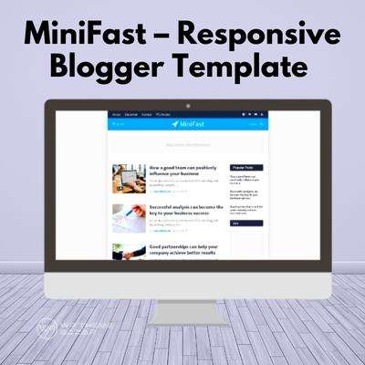 MiniFast – Responsive Blogger Template - থিম বাজার